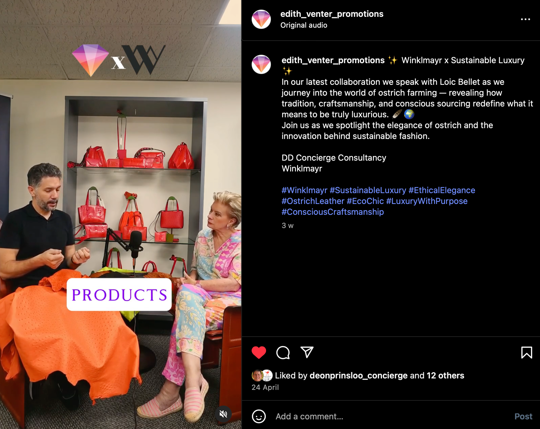 As Seen In: Edith Venter Promotions, meets Loic Bellet – Winklmayr